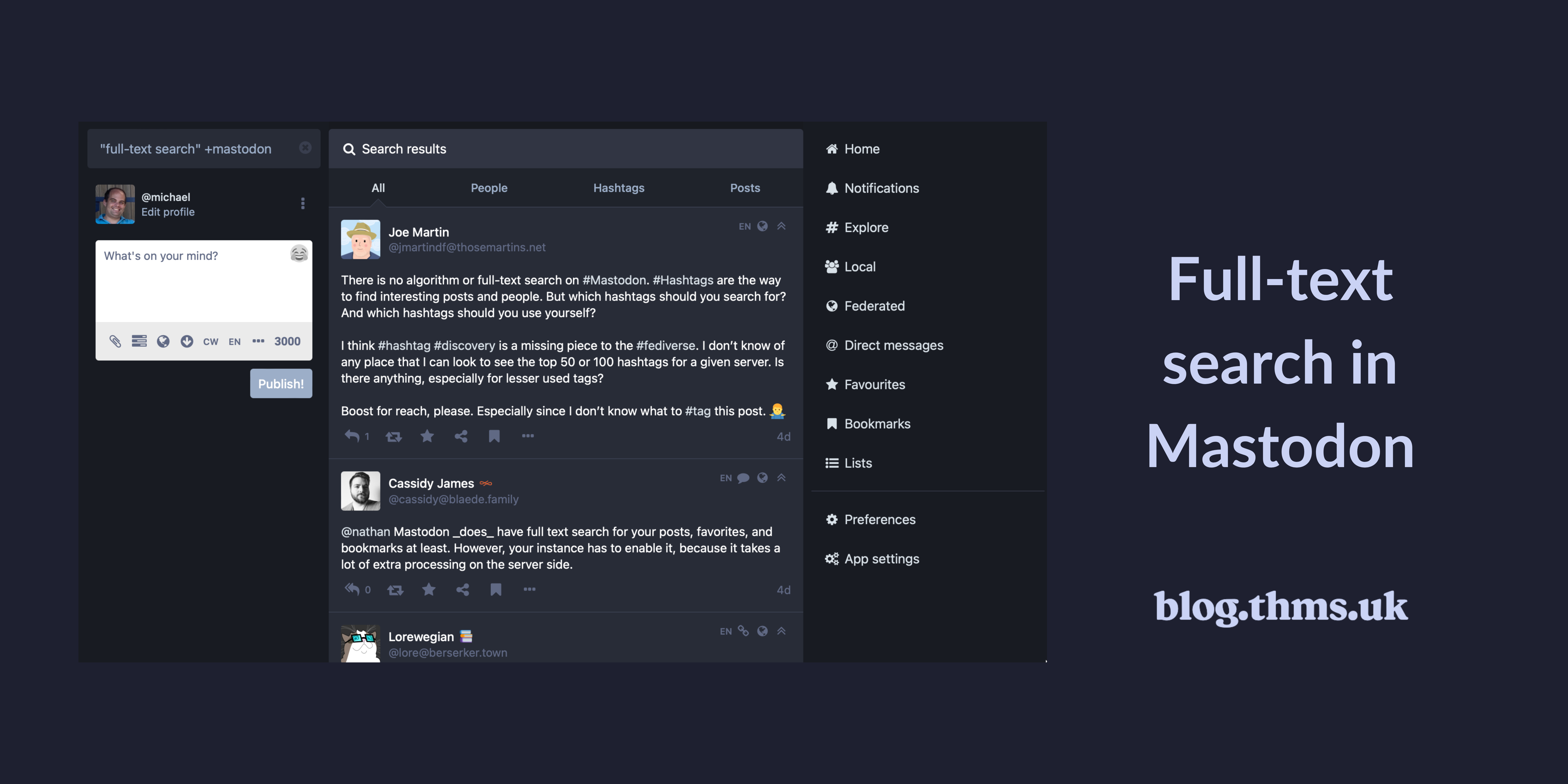 Full-text search in Mastodon - blog.thms.uk
